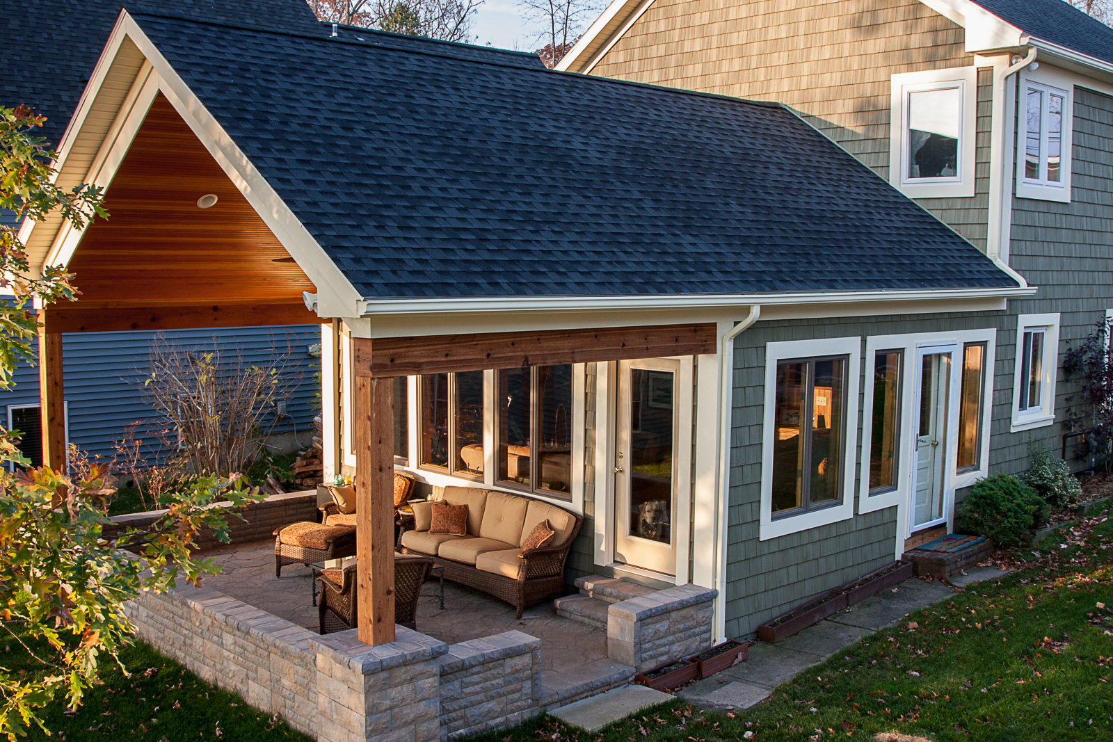 Addition With Covered Patio Home Additions Sunroom Addition Home 